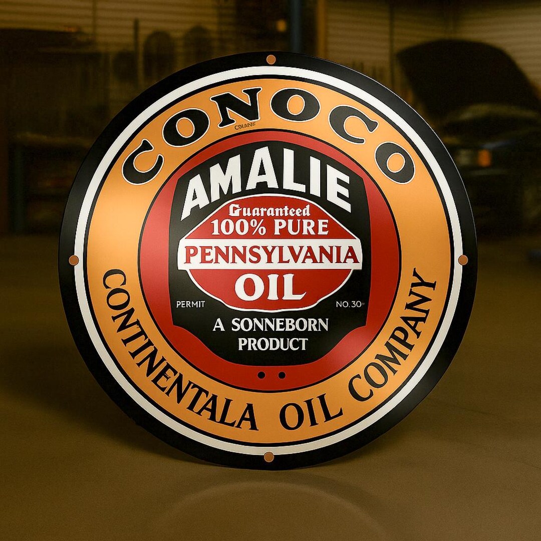CONOCO AMALIE Pennsylvania Oil Heavy Metal Sign XL - Etsy