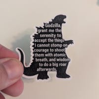 Godzilla Cute Stickers - Etsy