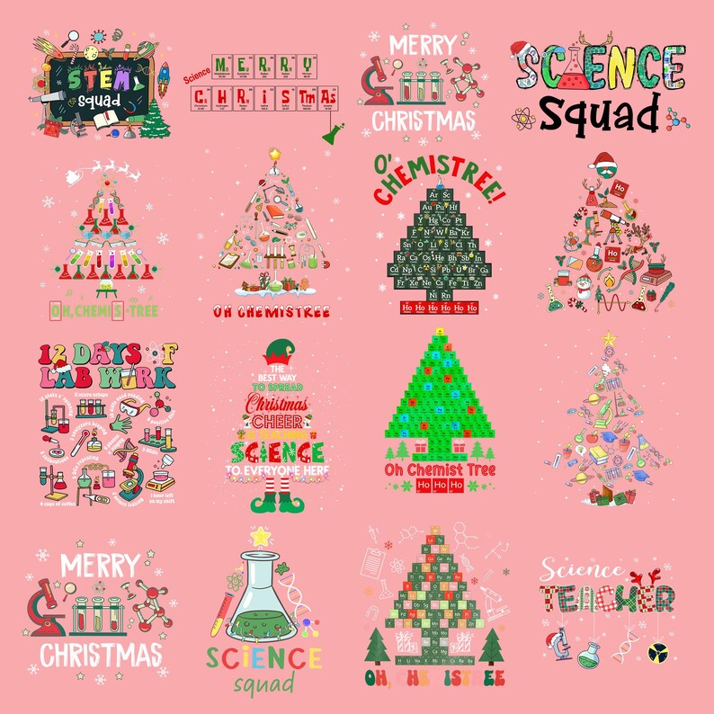 16 Png Christmas Science, Oh Chemistree Png, Christmas Laboratory Png ...