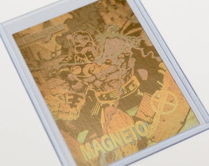 1991 Marvel Magneto Gold Hologram PROMO Card, Jim Lee, Impel, Vintage ...