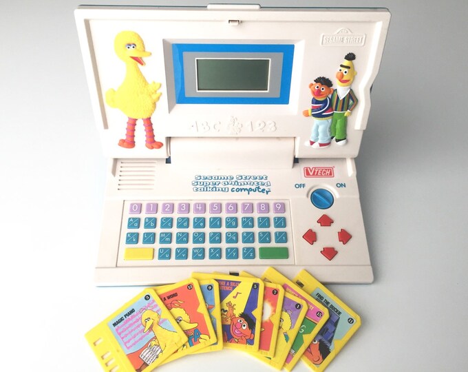 Vtech Sesame Street Super Animated Talking Computer W/game Discs ...
