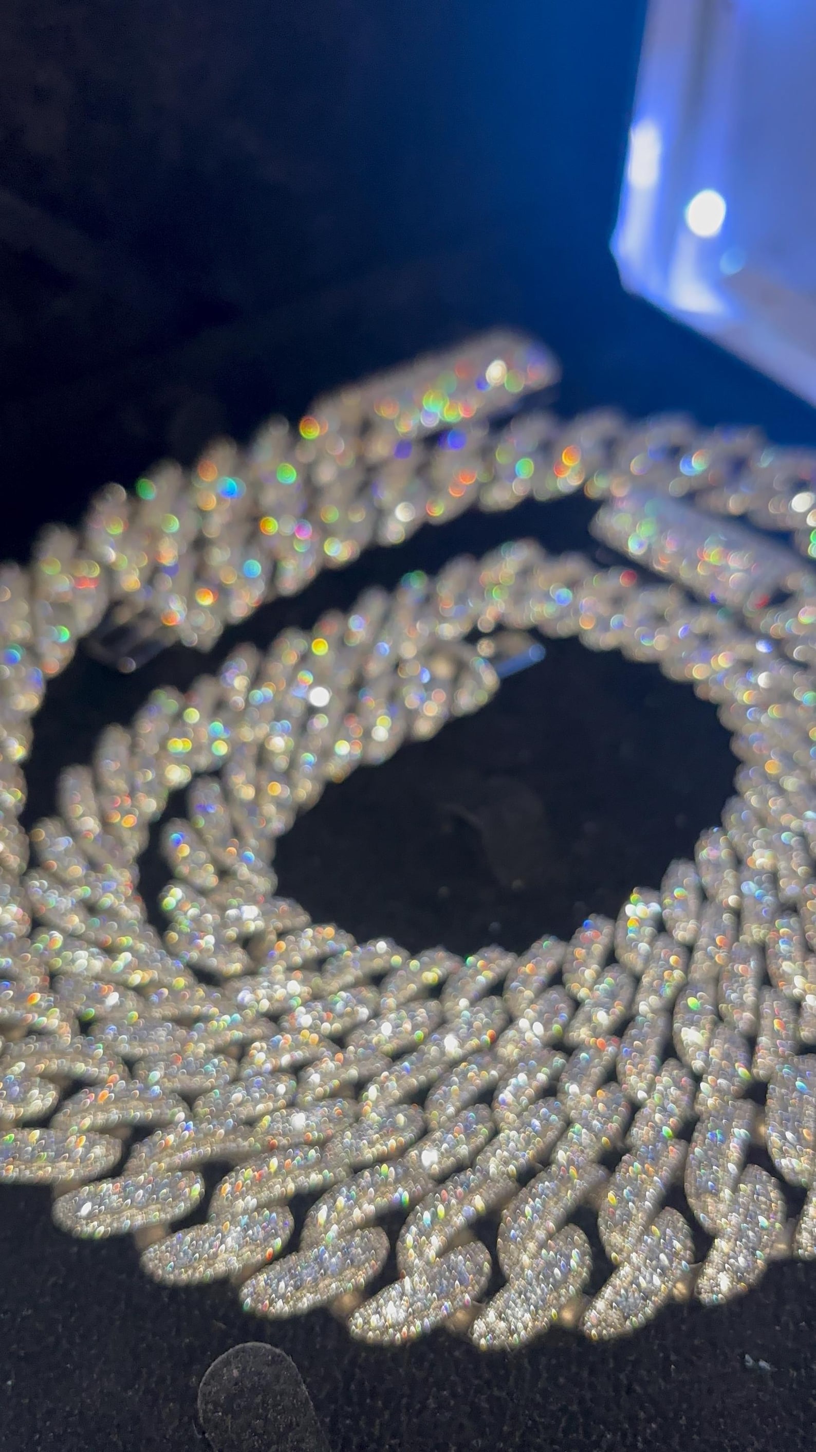 VVS Moissanite Cuban Link Chain – 925 Silver Hip Hop Necklace – Passes ...