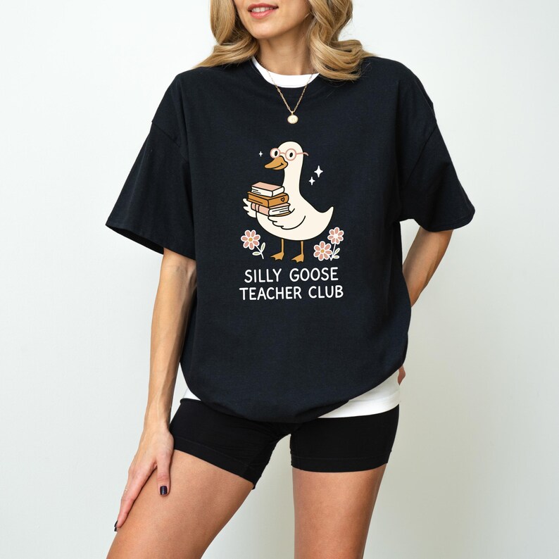 Silly Goose Teacher Club SVG PNG, Summer Break Shirt Clipart, Schools ...