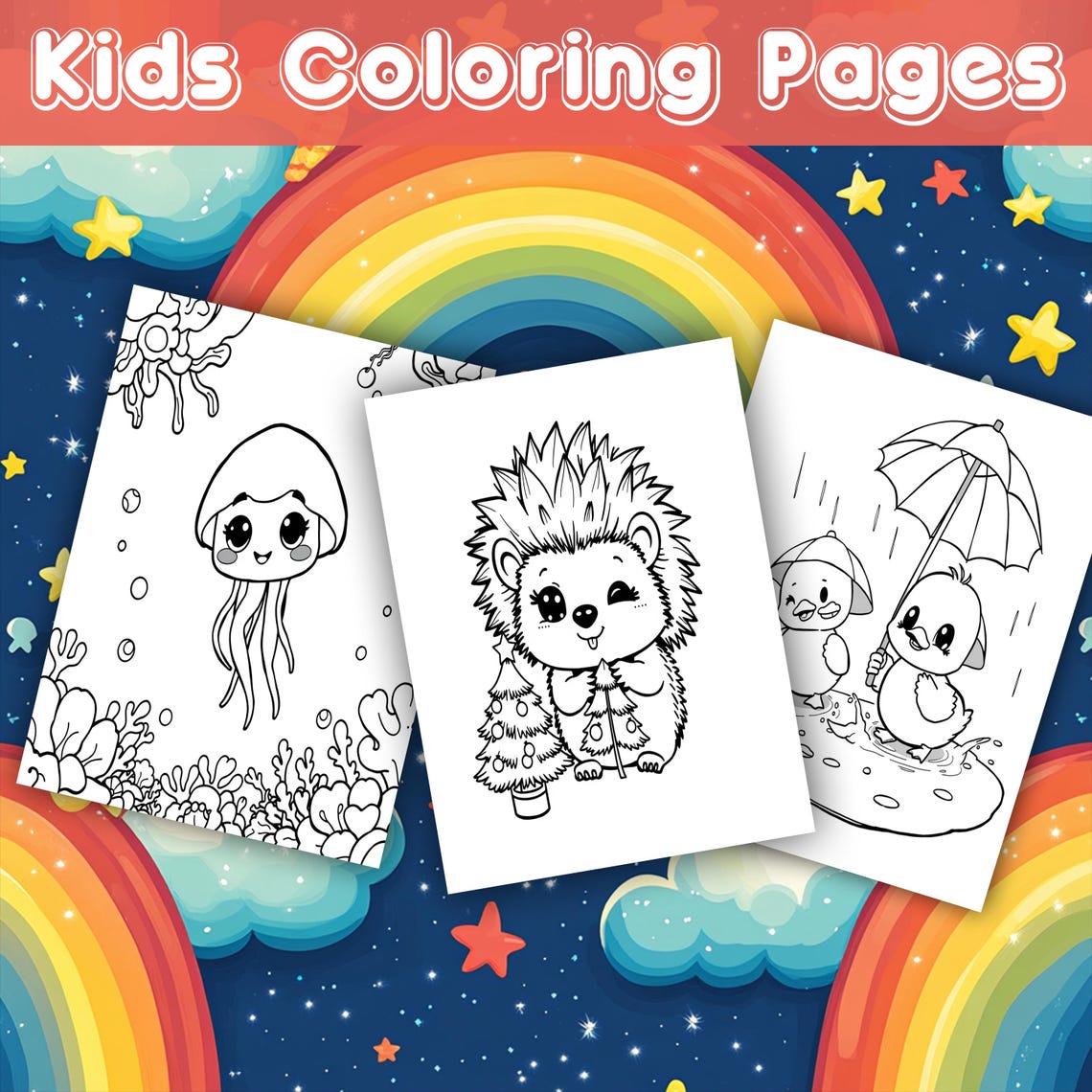 Printable Kids Coloring Pages, Printable Coloring Sheet, Printable ...