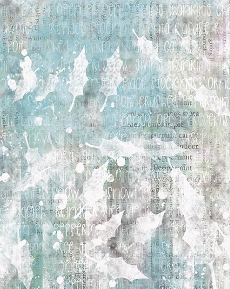 Peppermint Jingle Blue Stripes Art Journaling Rice Paper, Grunge Paper ...