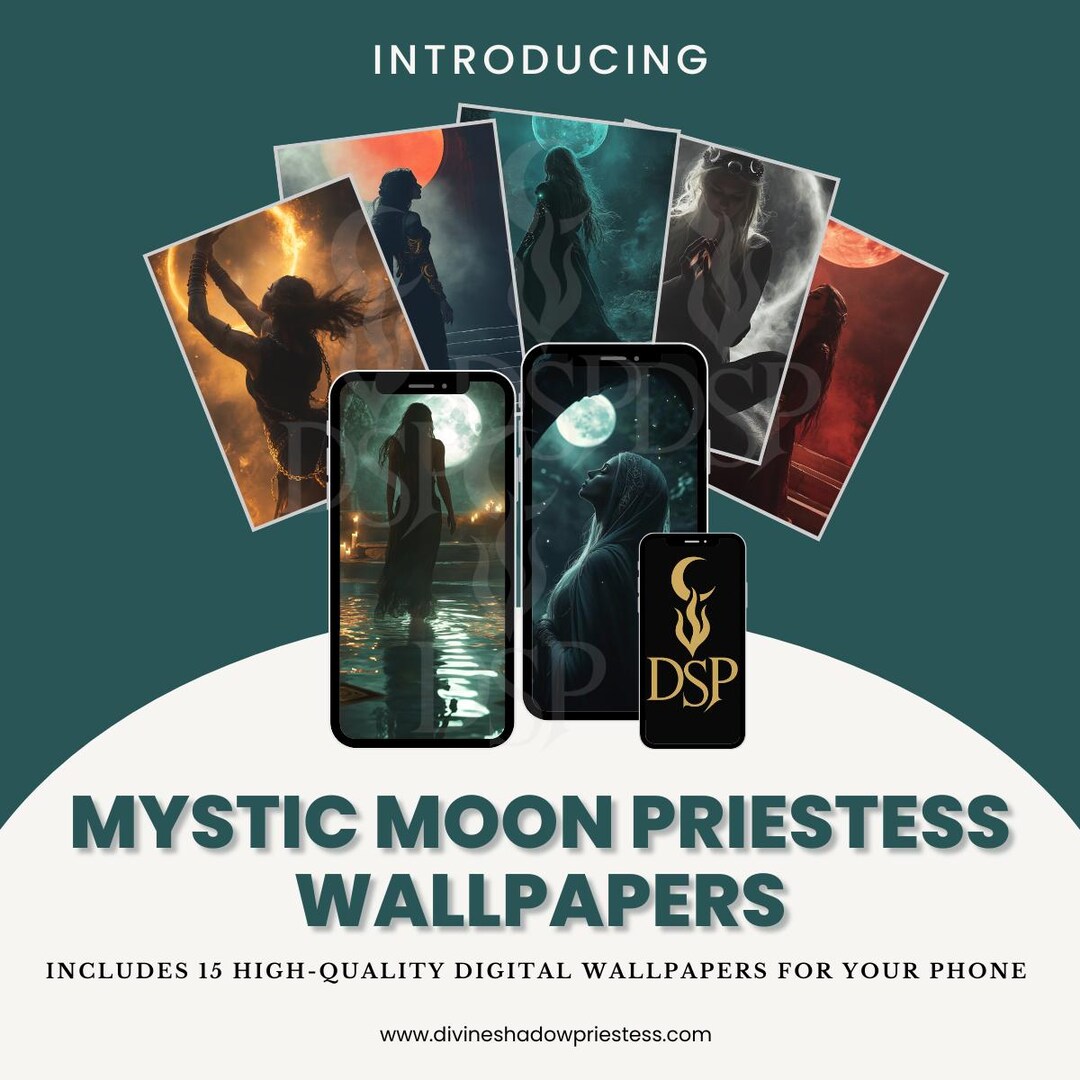 Mystic Moon Priestess Phone Wallpapers | Dark Feminine Aesthetic ...