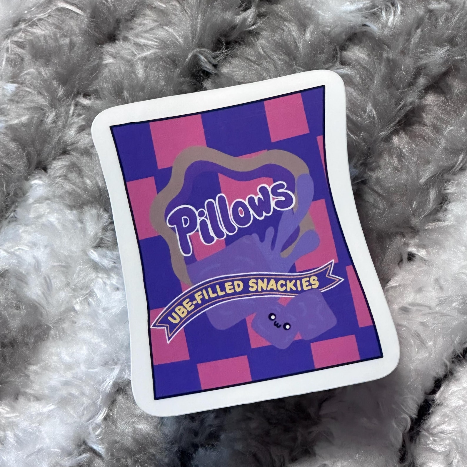 UBE PILLOWS STICKER | Kawaii Filipino Snack - Etsy