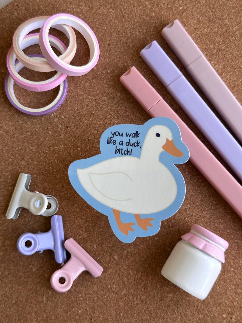 BTS RM GROIN Duck Vinyl K-pop Sticker - Etsy