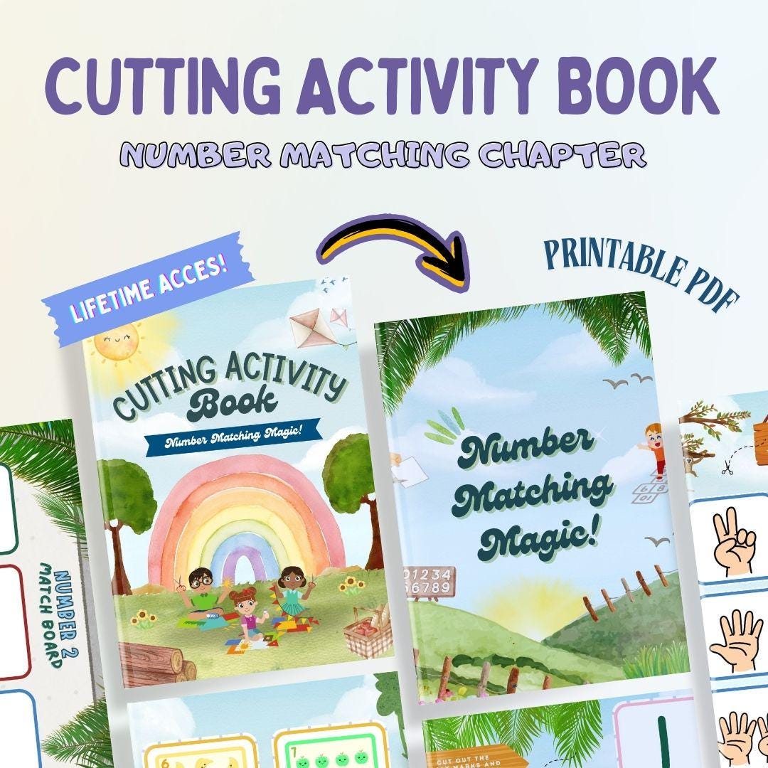 Number Matching Game: Math Skills Activity for Kids (printable Download ...