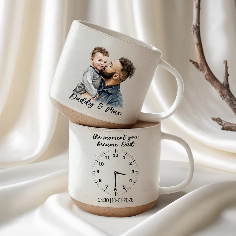 Moment Became Dad Mug - Etsy