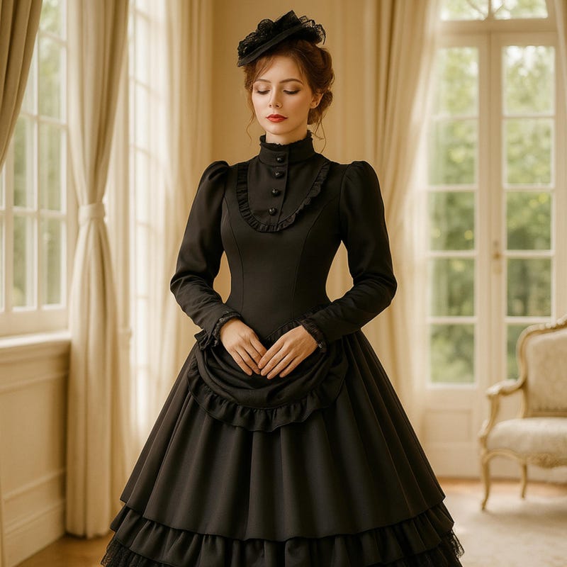 Mourning Dress - Etsy