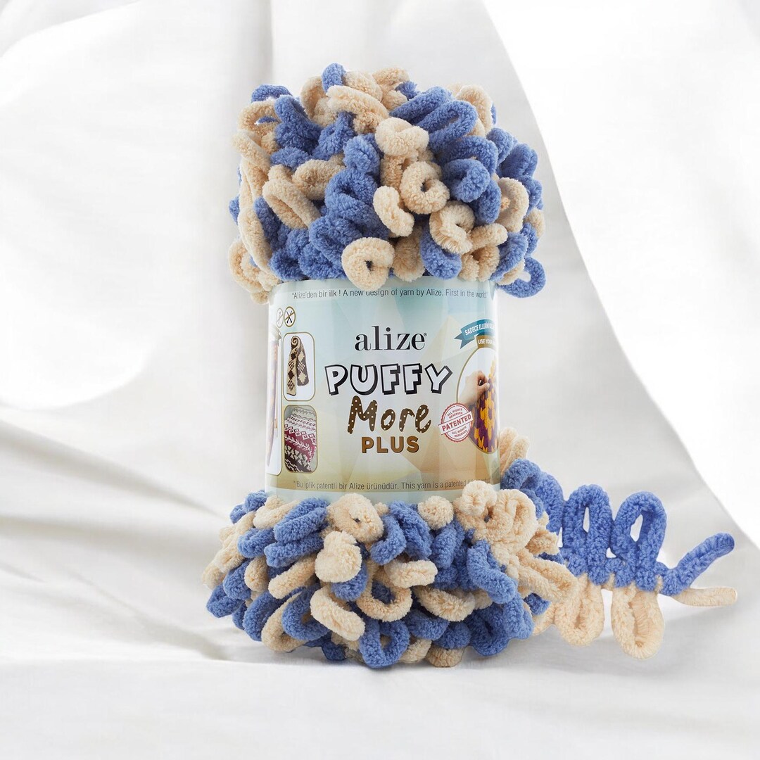 Alize Puffy More Plus,puffy More Yarn,loop Yarn,no Needle Yarn,jumbo ...