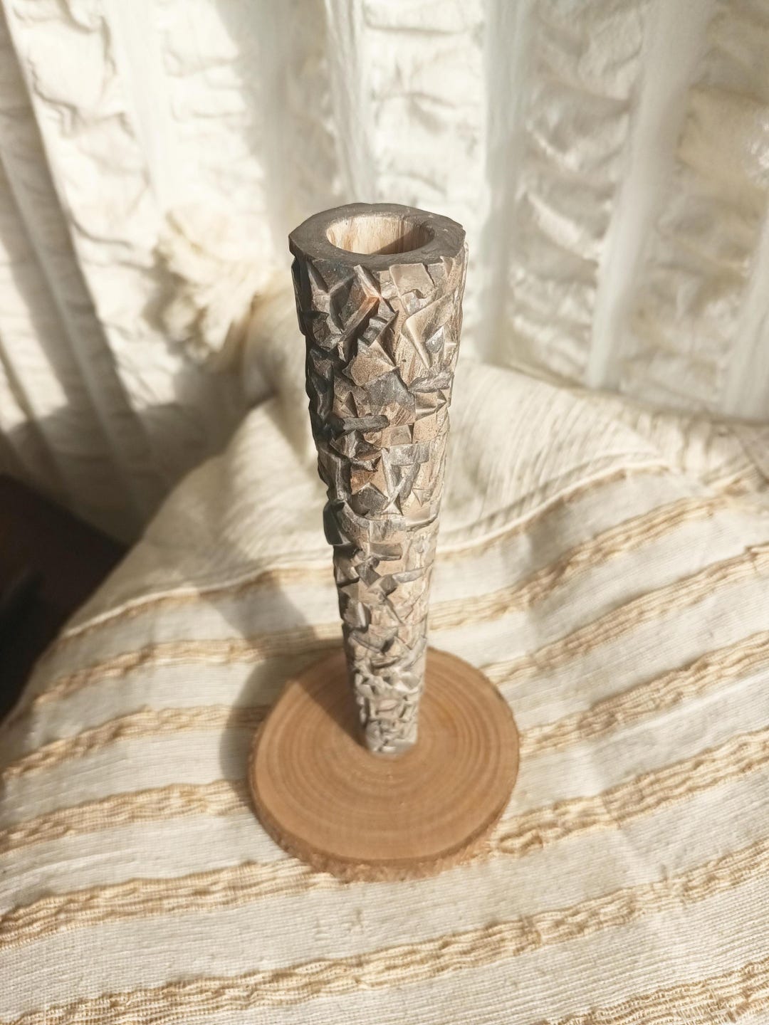 The Sith Lord Chillum - Mixed Clay Irregular Texture Chillum Pipe. - Etsy