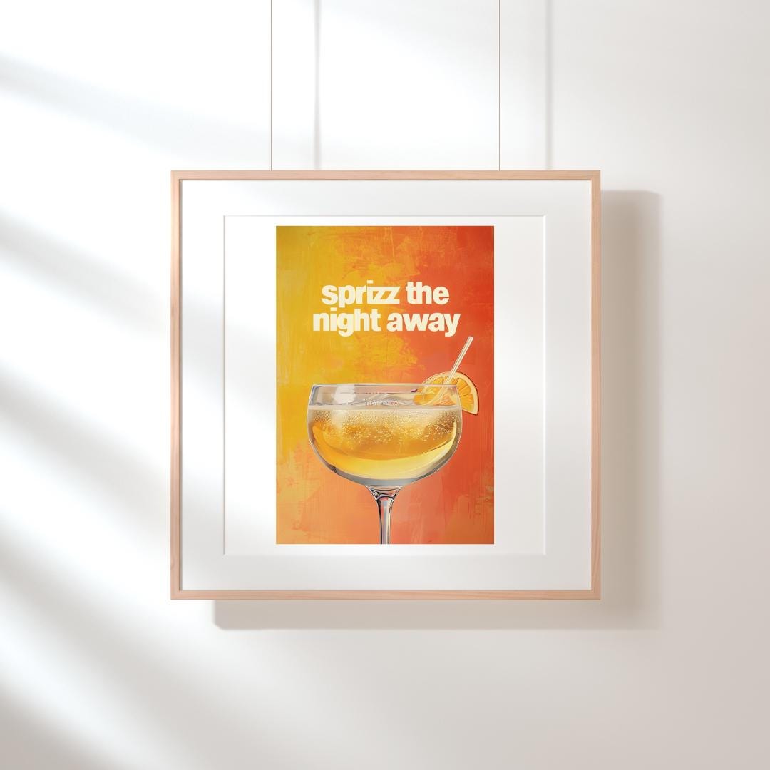 Aperol Spritz Wall Art - Etsy