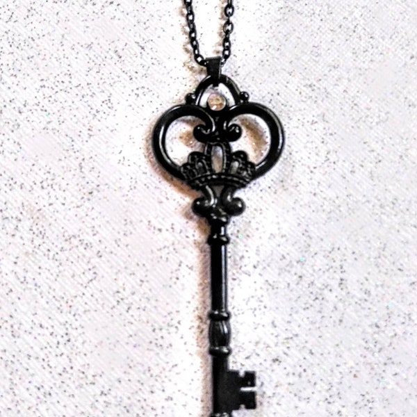 Long Key Necklace - Etsy