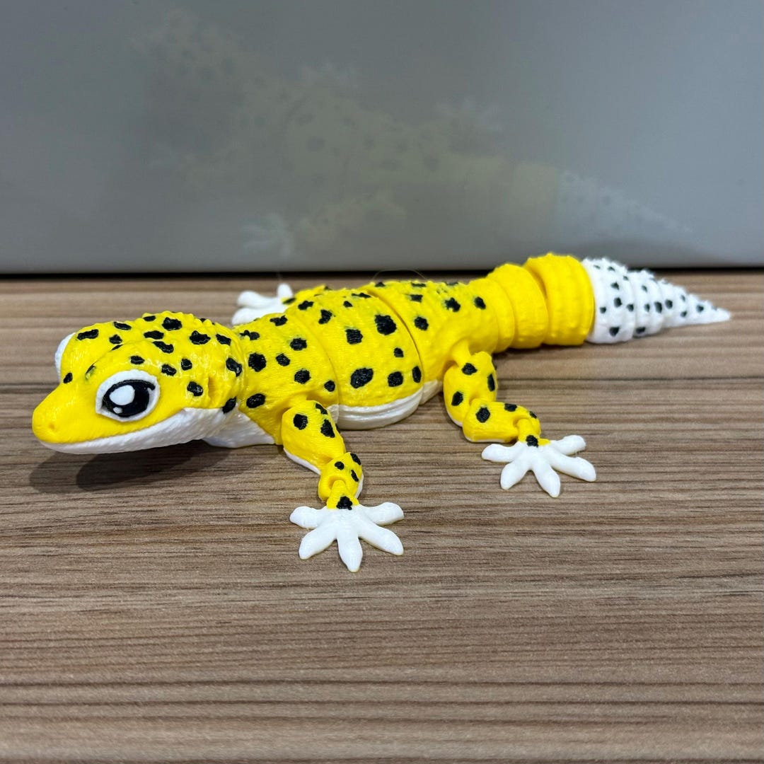 3D Printed Articulated Leopard Gecko Fidget - Etsy UK