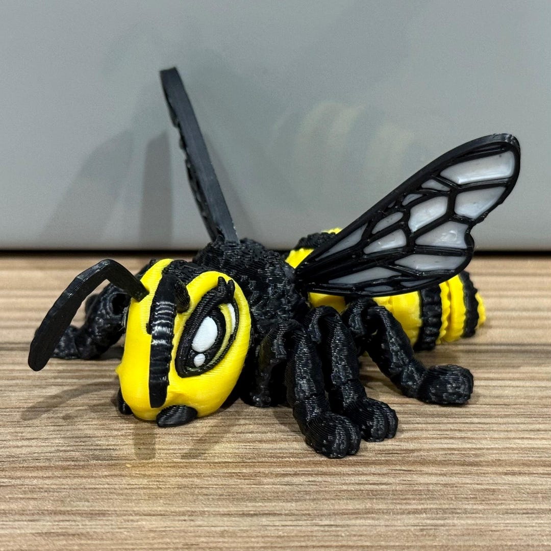 3D Printed Articulated Honey Bee Fidget - Etsy