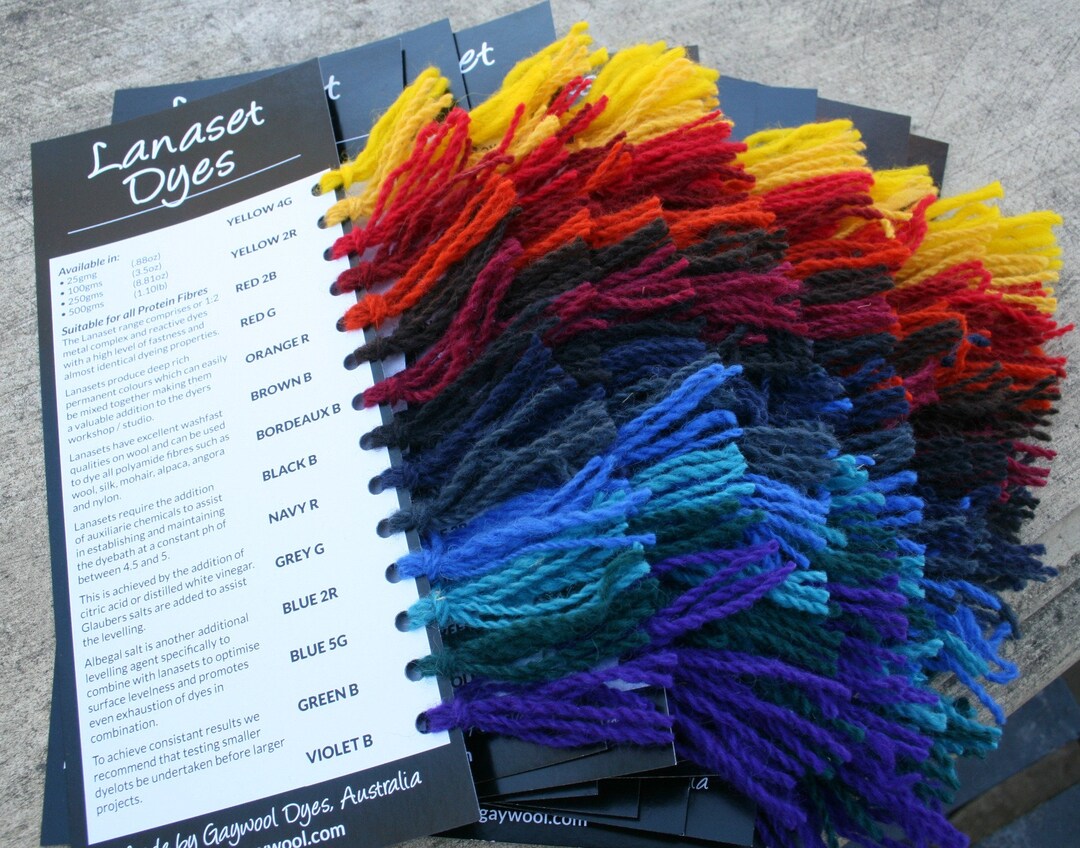 Gaywool Dye Color Card - Etsy