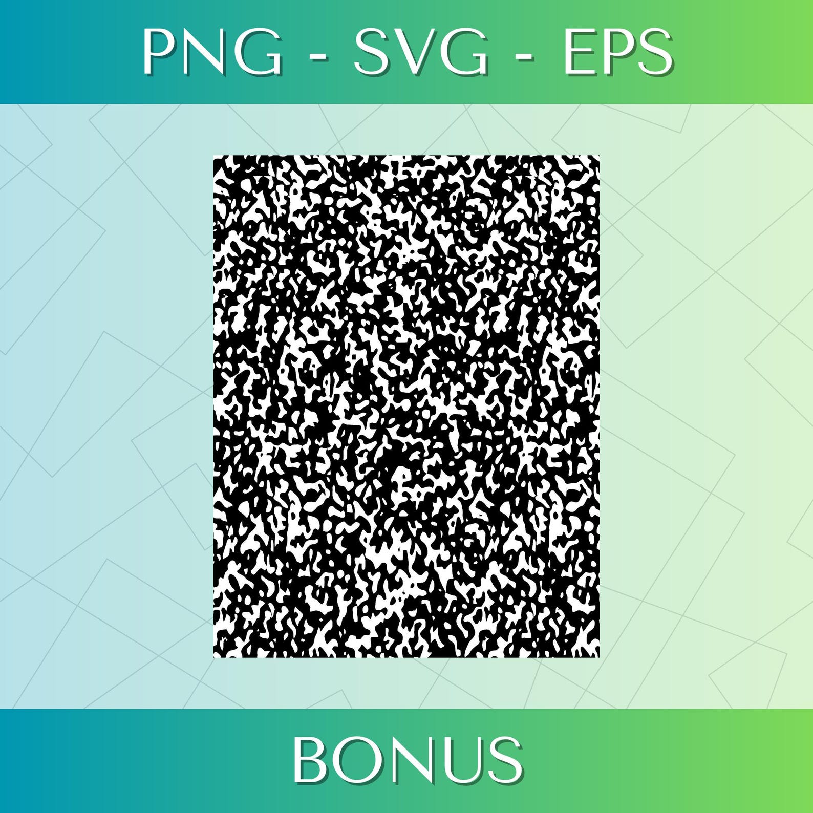 Composition Book Labels SVG Bundle: Printable Notebook Covers (digital ...