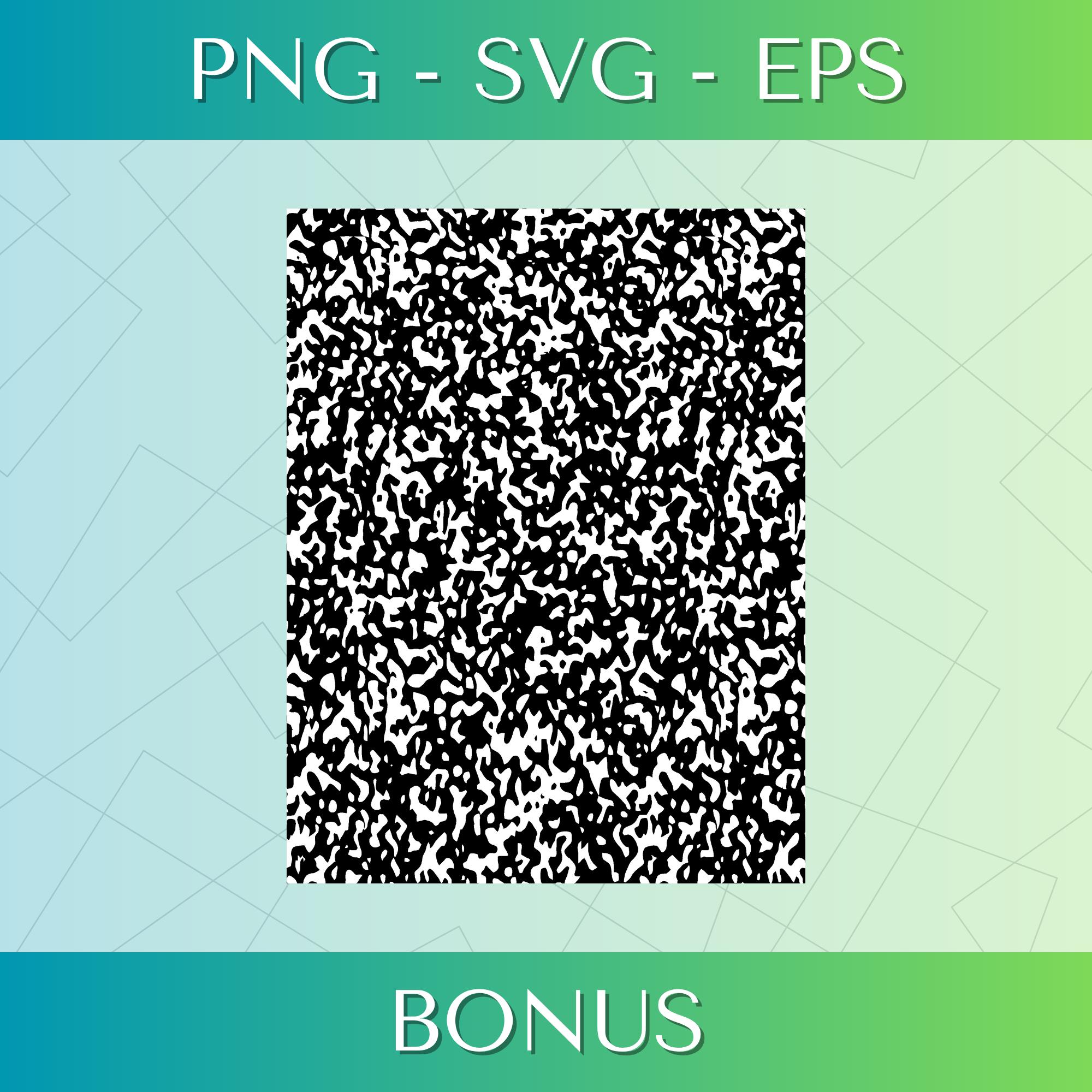 Composition Book Labels SVG Bundle: Printable Notebook Covers (digital ...
