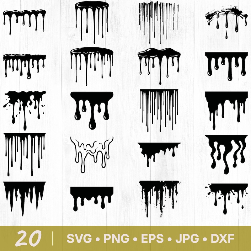 Dripping Paint Drawing - Etsy