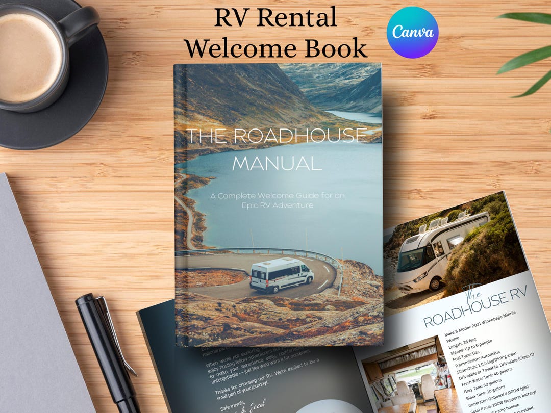 RV Welcome Book Template Printable Camper Guide Airbnb RV Binder ...