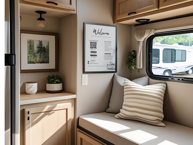 Editable RV Welcome Sign Template | Printable RV Rental Checklist ...