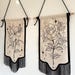 Set of 2 - Trad Dark Hand Drawn Fringed Canvas Wall Hangings - Etsy