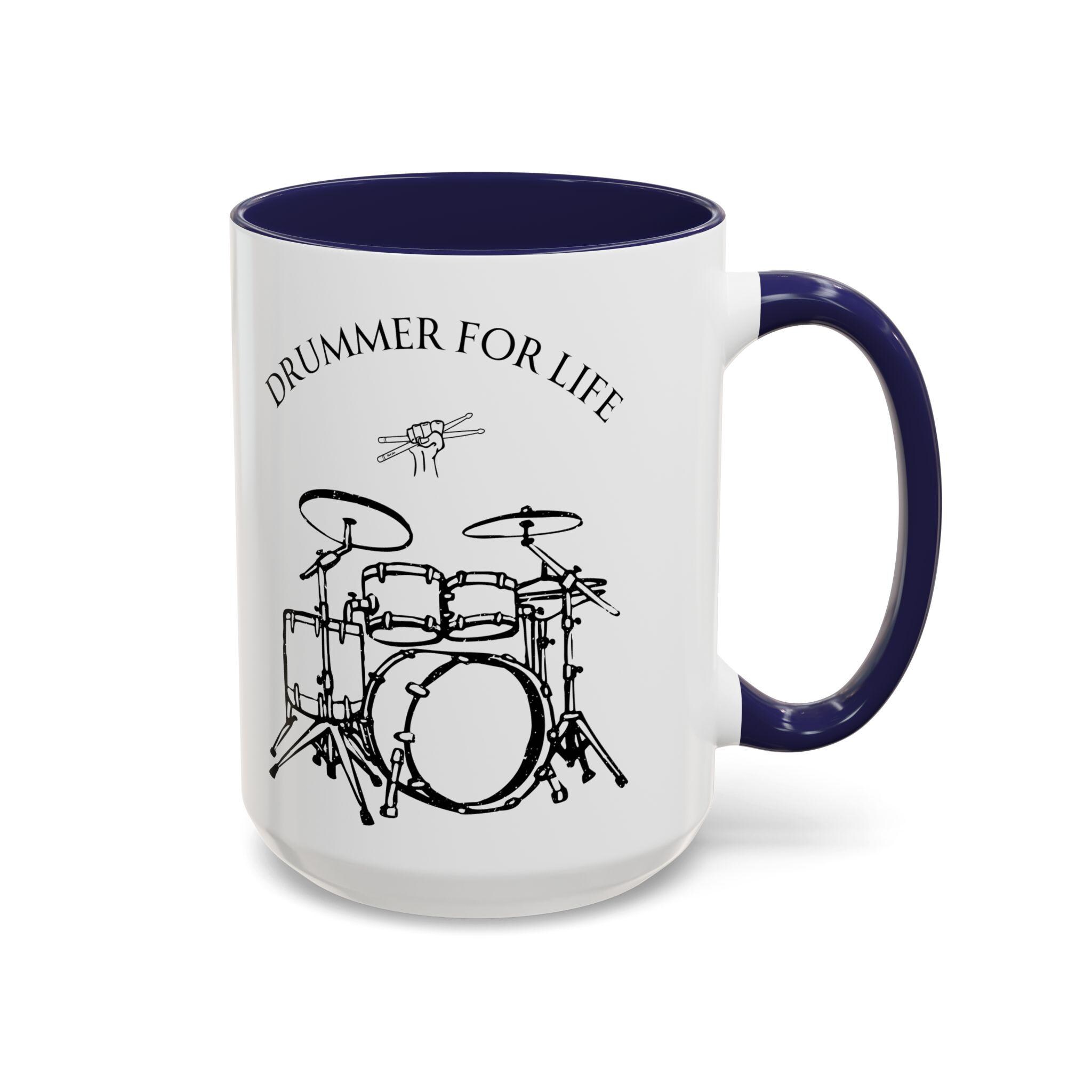 Drummer for Life Coffee Mug: Music Lover Gift - Etsy