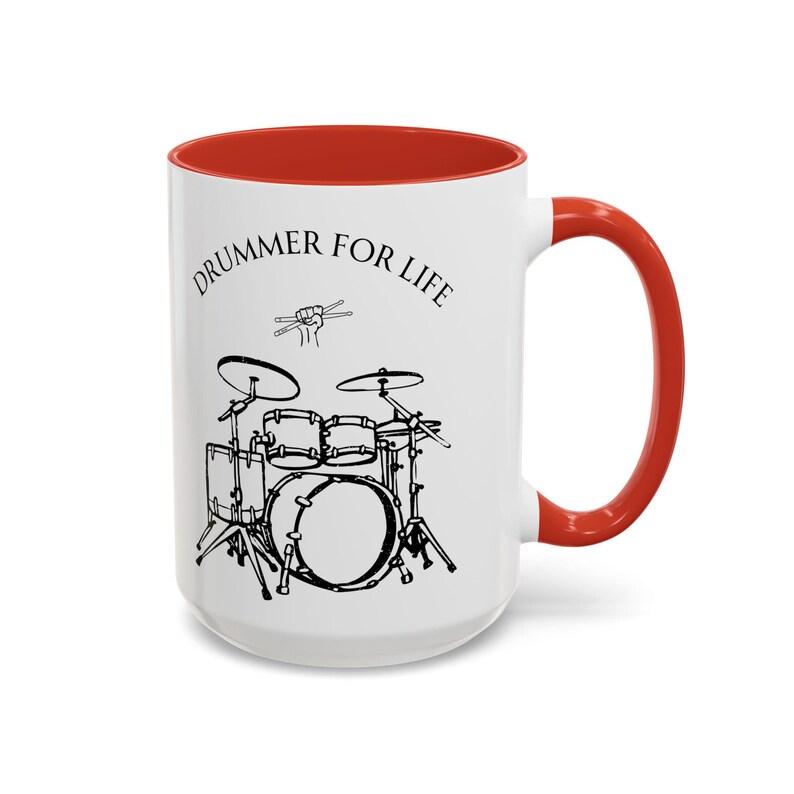 Drummer for Life Coffee Mug: Music Lover Gift - Etsy