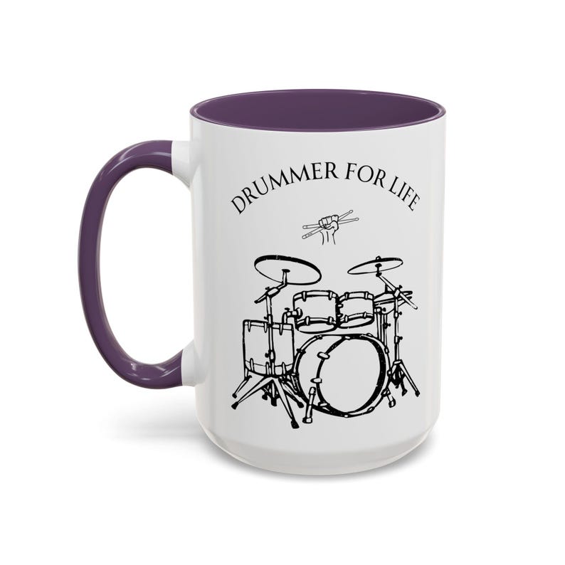 Drummer for Life Coffee Mug: Music Lover Gift - Etsy