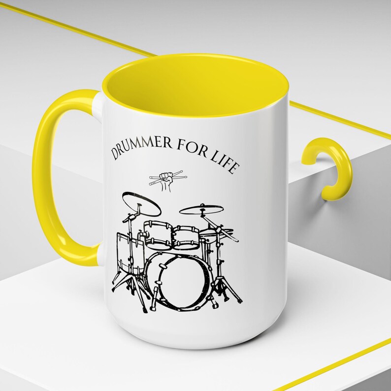 Drummer for Life Coffee Mug: Music Lover Gift - Etsy