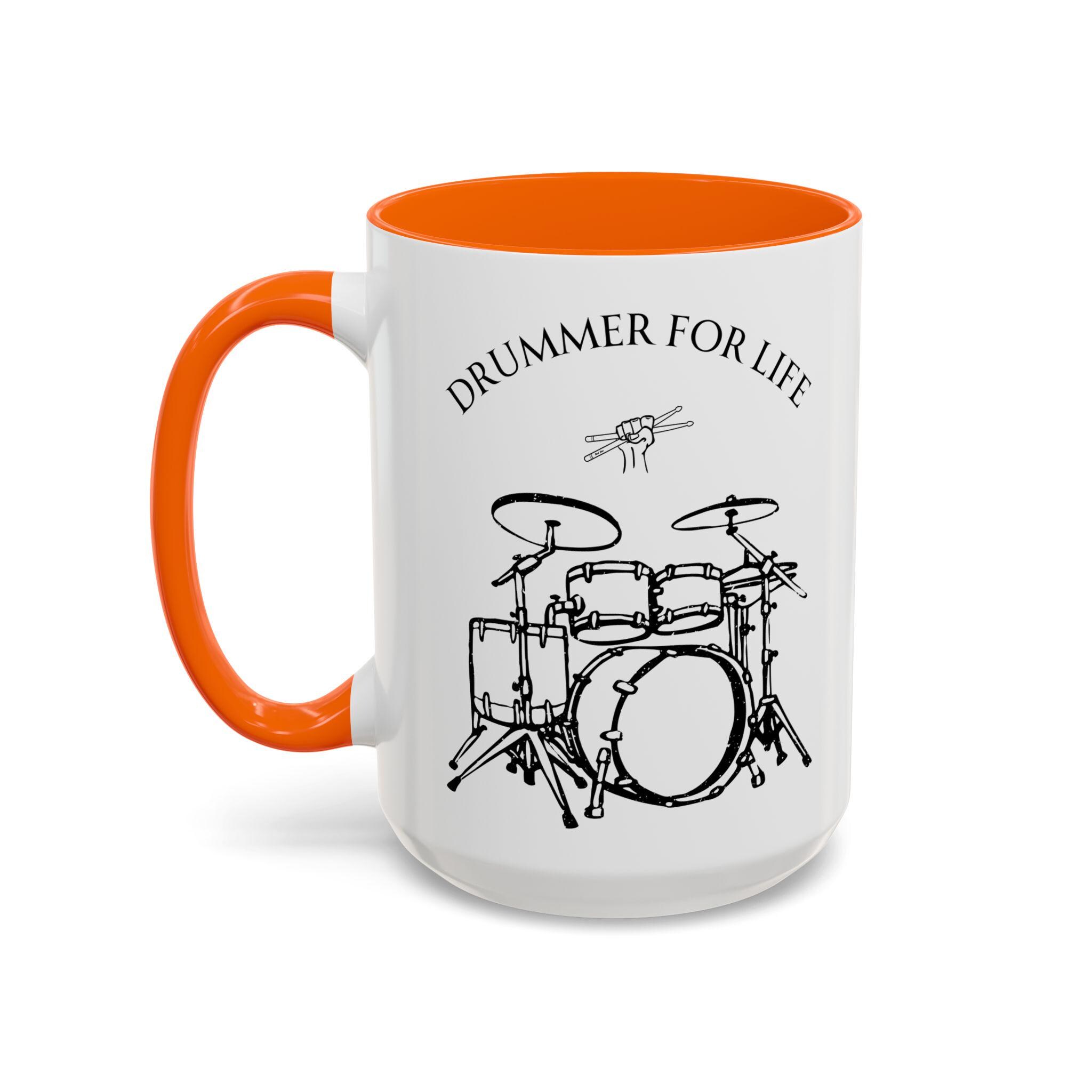Drummer for Life Coffee Mug: Music Lover Gift - Etsy