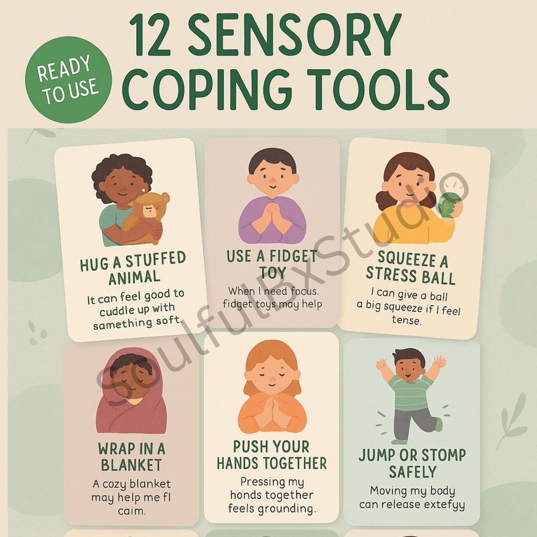 Sensory Coping Tools Set - Etsy