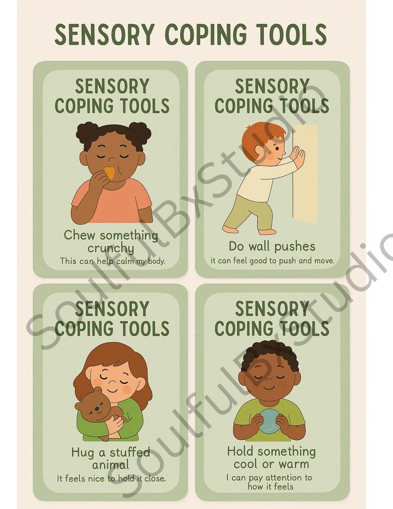 Sensory Coping Tools Set - Etsy