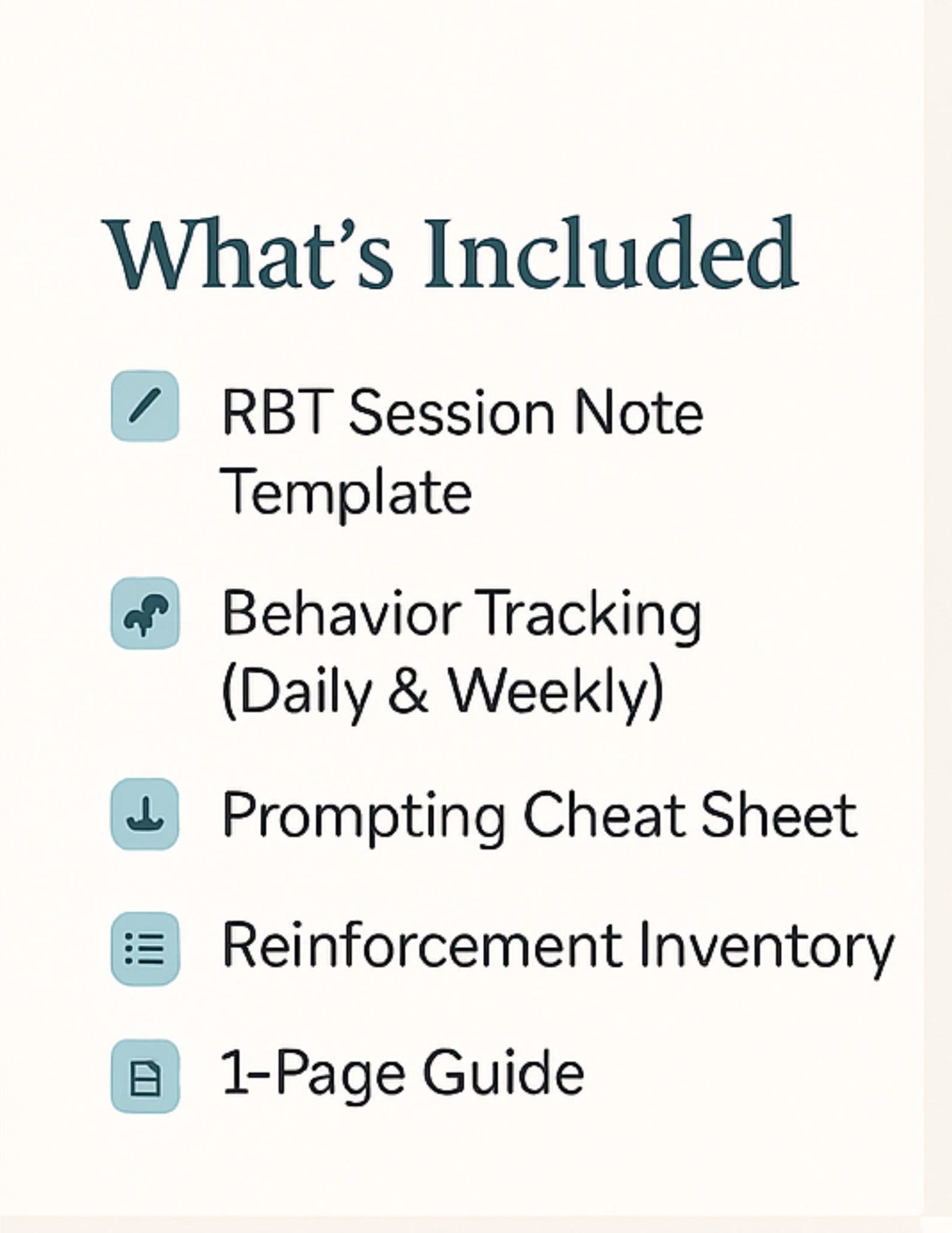 Editable RBT Toolkit: ABA Templates, Tracking Sheets + Bonus Guide ...