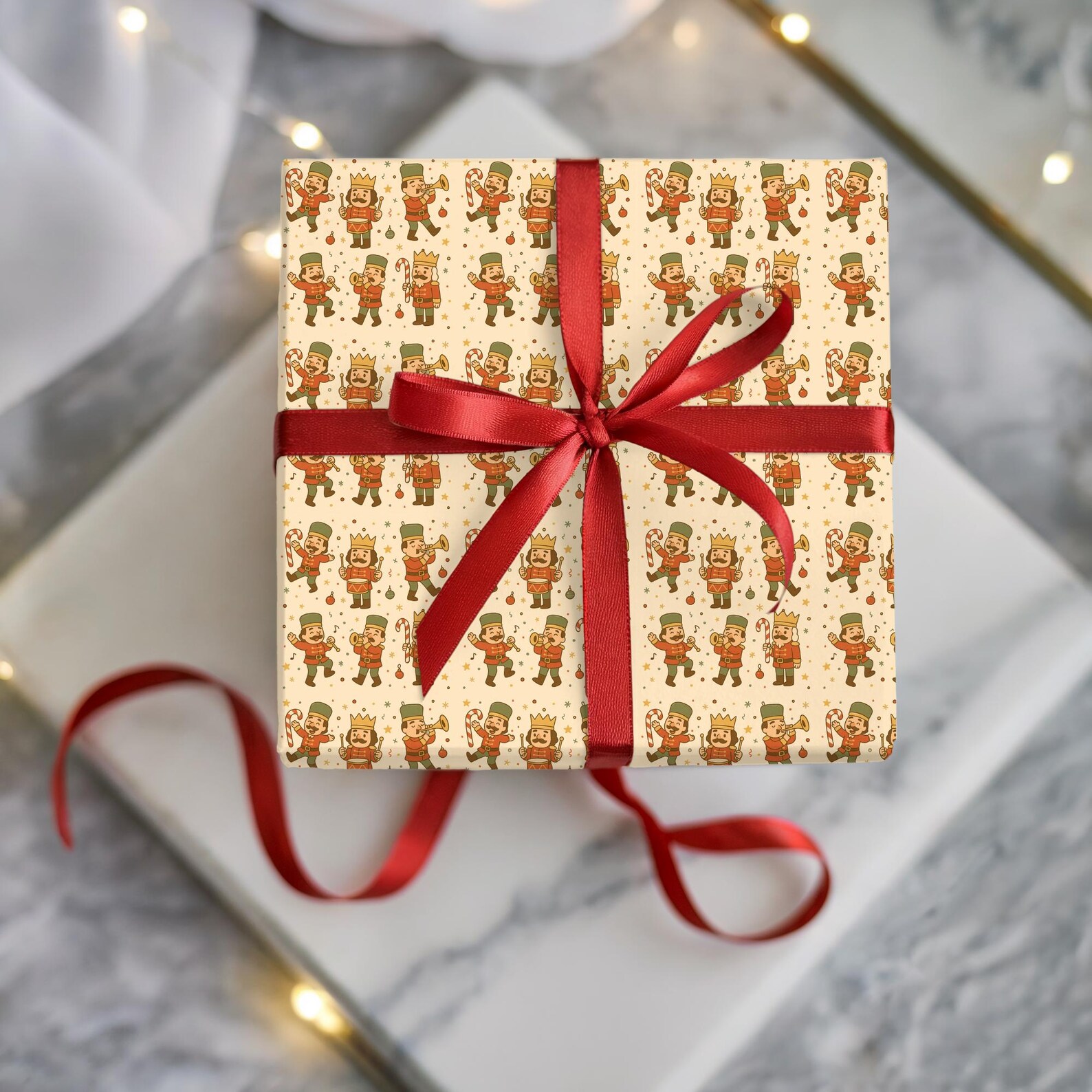 Nutcracker Christmas Wrapping Paper Roll-vintage Holiday Gift Wrap ...