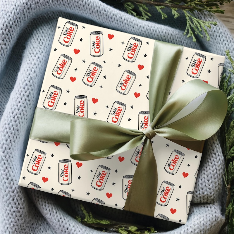 Diet Coke Wrapping Paper Christmas - Etsy