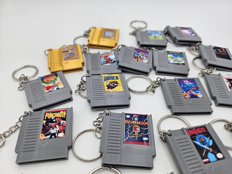 Nintendo NES Cartridge Keychain, Personalized Retro Vintage Nostalgia ...