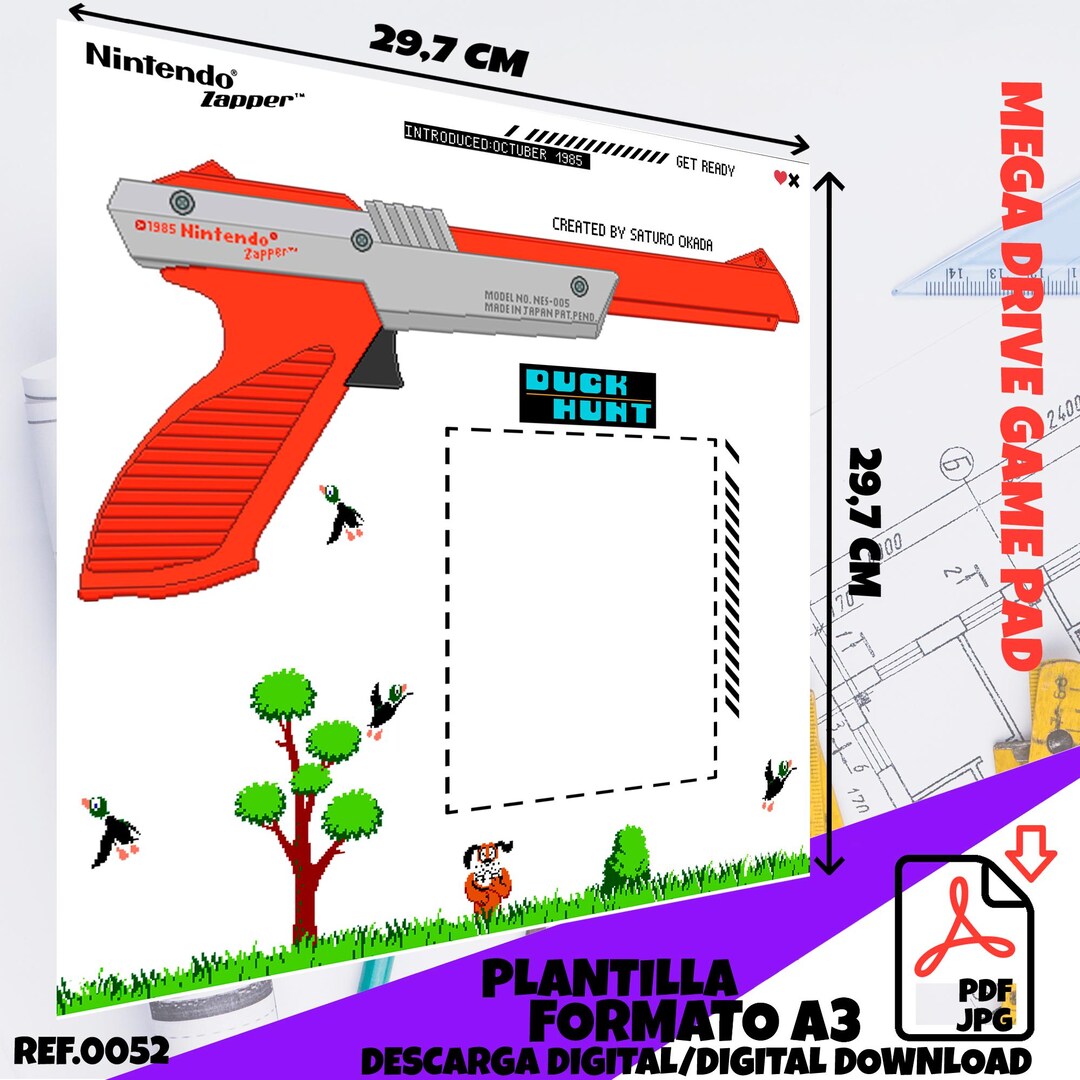 Download Zapper Duck Hunt Game Gun Disassembled Wall Art Best Gift ...