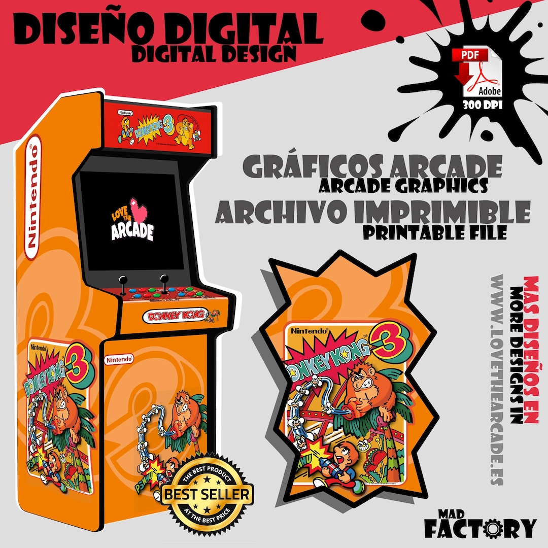 Arcade Cabinet Machine Artwork Graphics Vinyl, Arcade Cabinet Graphics ...
