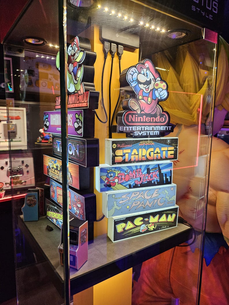 Vintage Retro Mario Luigi Nintendo Lamp, a Favorite Gamer Gift and ...