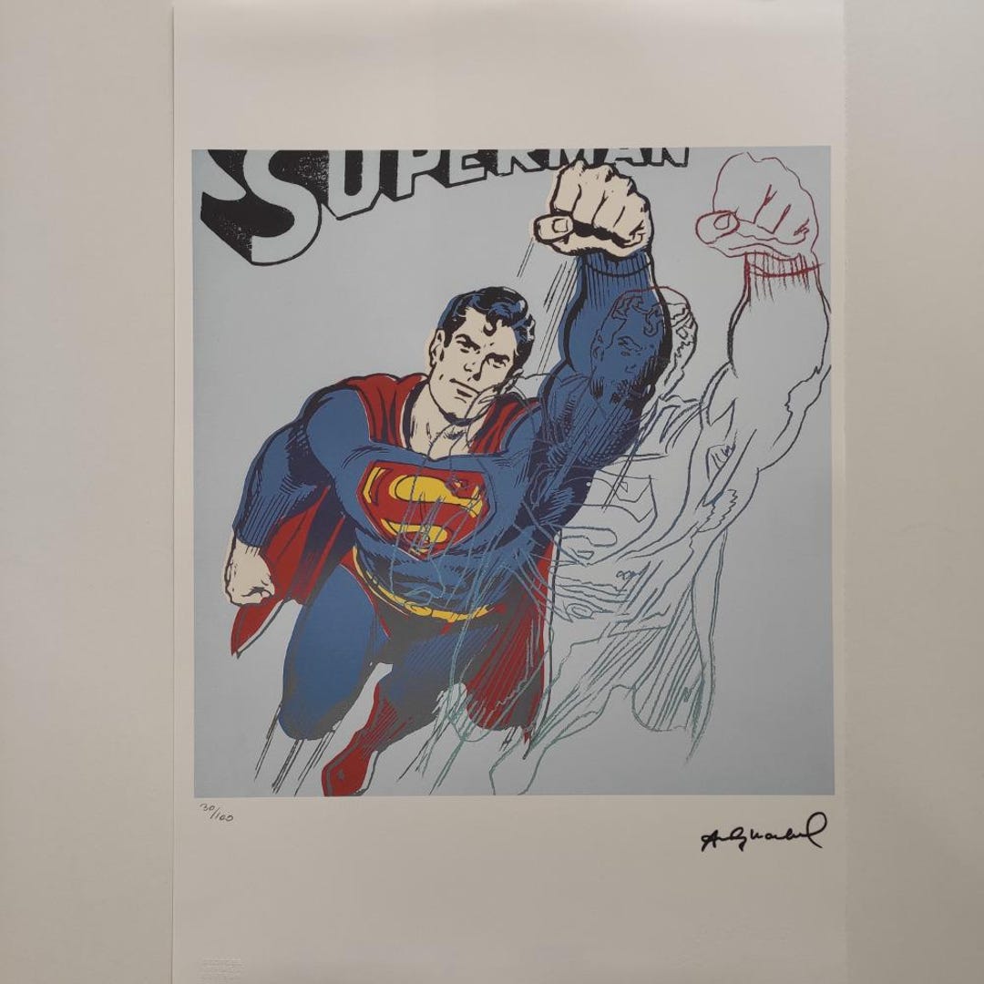 Andy Warhol Signed - Superman - Certificate Leo Castelli - Etsy