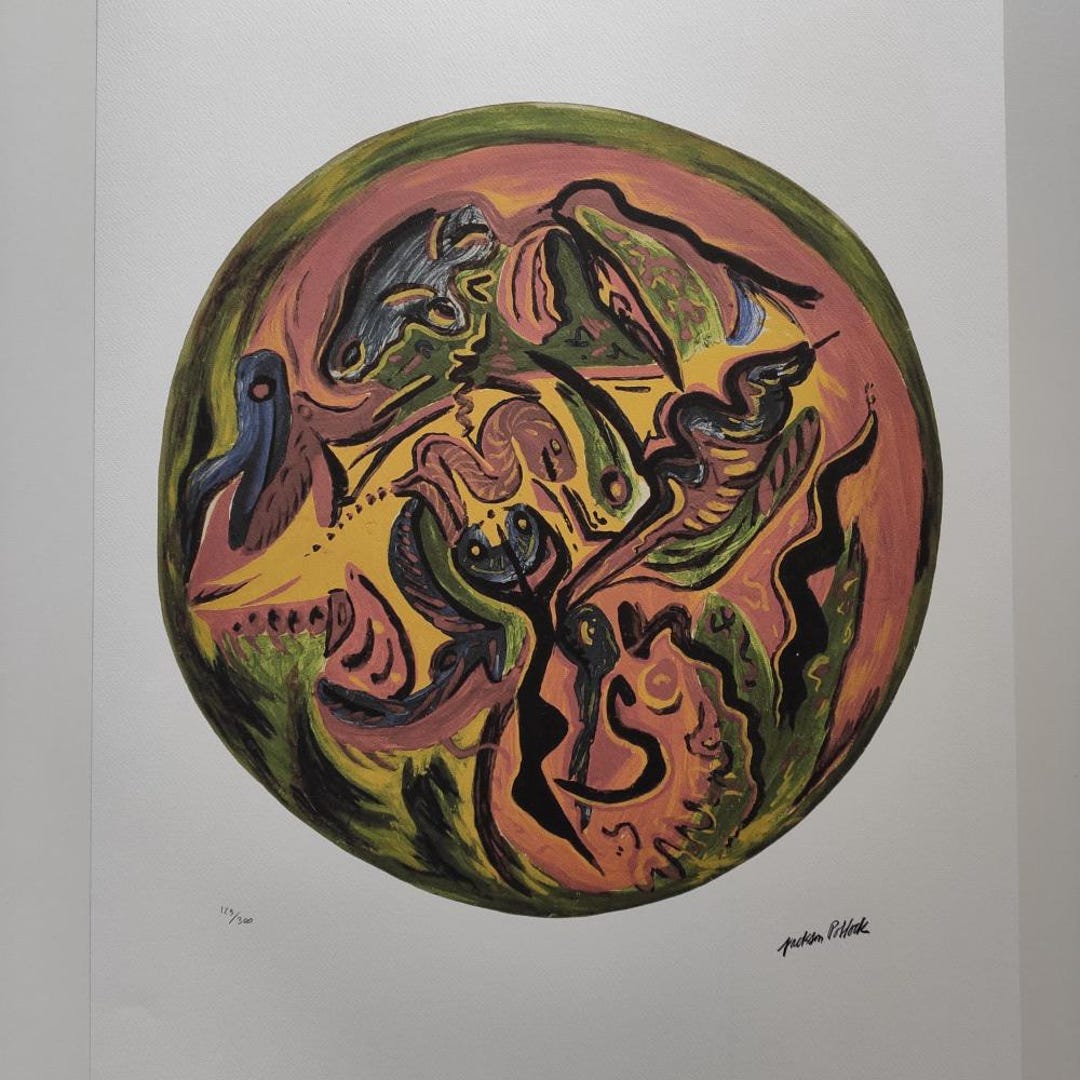 Jackson Pollock Signed Circle, 1938 - 1941 Abstraction - Certificate - Etsy