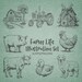 Farm Illustration Set-rustic Farmhouse Clipart Png-farming Gardening ...