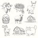 Farm Illustration Set-rustic Farmhouse Clipart Png-farming Gardening ...