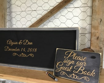 Elegant wedding sign | Etsy