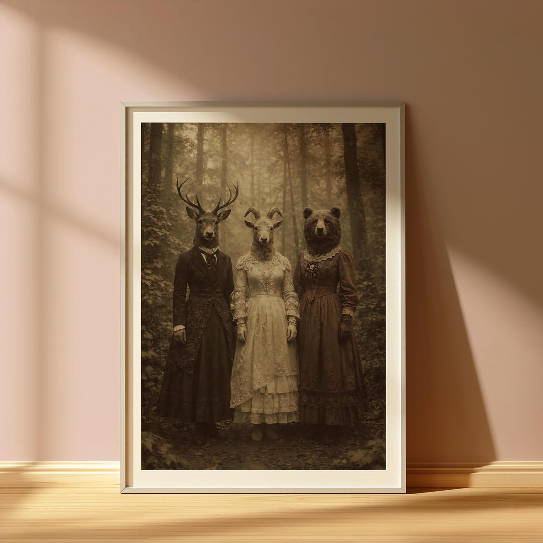 Animal Cult Print - Dark Academia Wall Art - Witchy Occult Home Decor ...