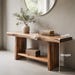 Handcrafted Live Edge Wood Console Table: Rustic Farmhouse Furniture - Etsy
