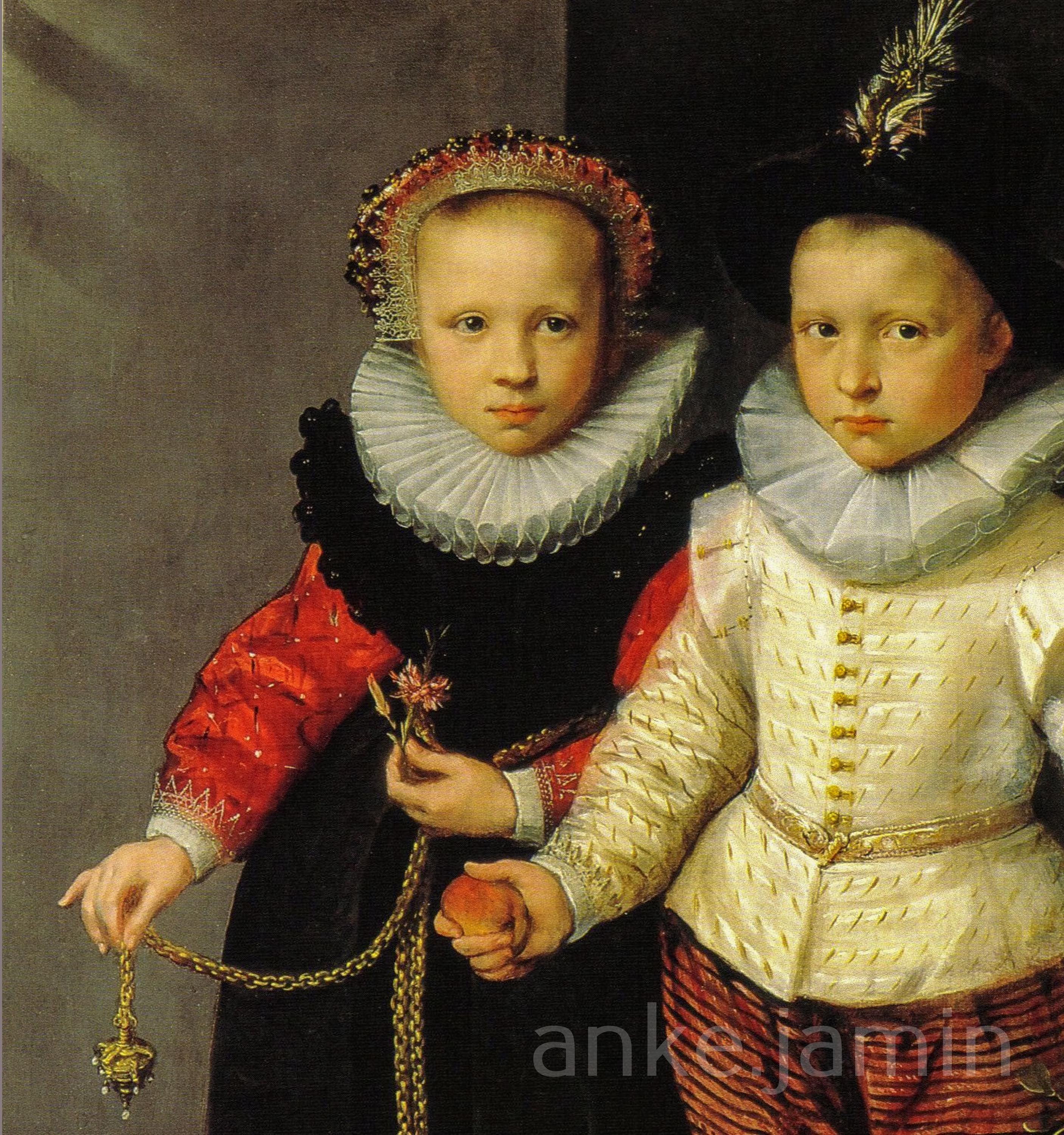 Vintage Elegance: Renaissance Children Portrait Art Print (digital ...